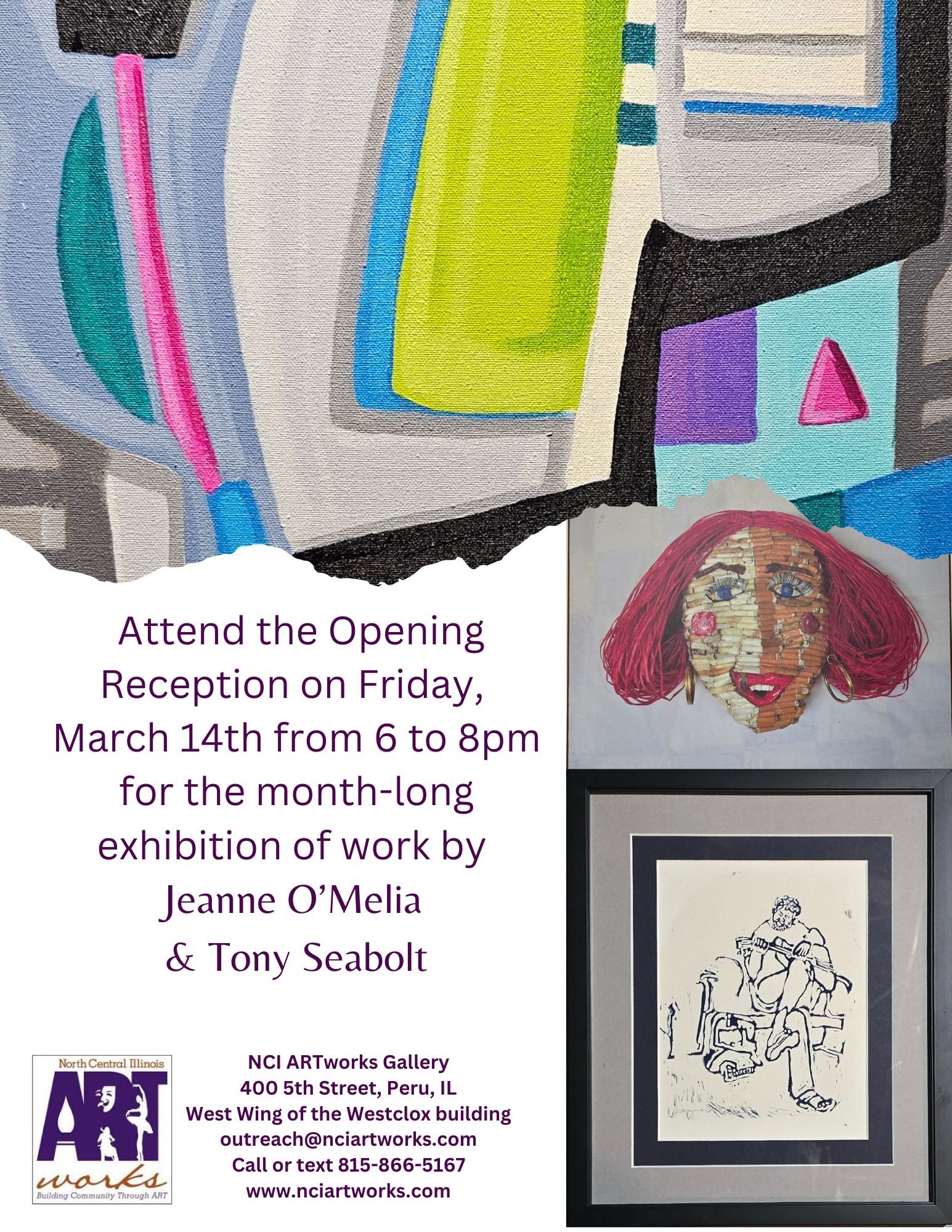 March Madness at NCI ARTworks: Art Exhibition of Work by Tony Seabolt ...